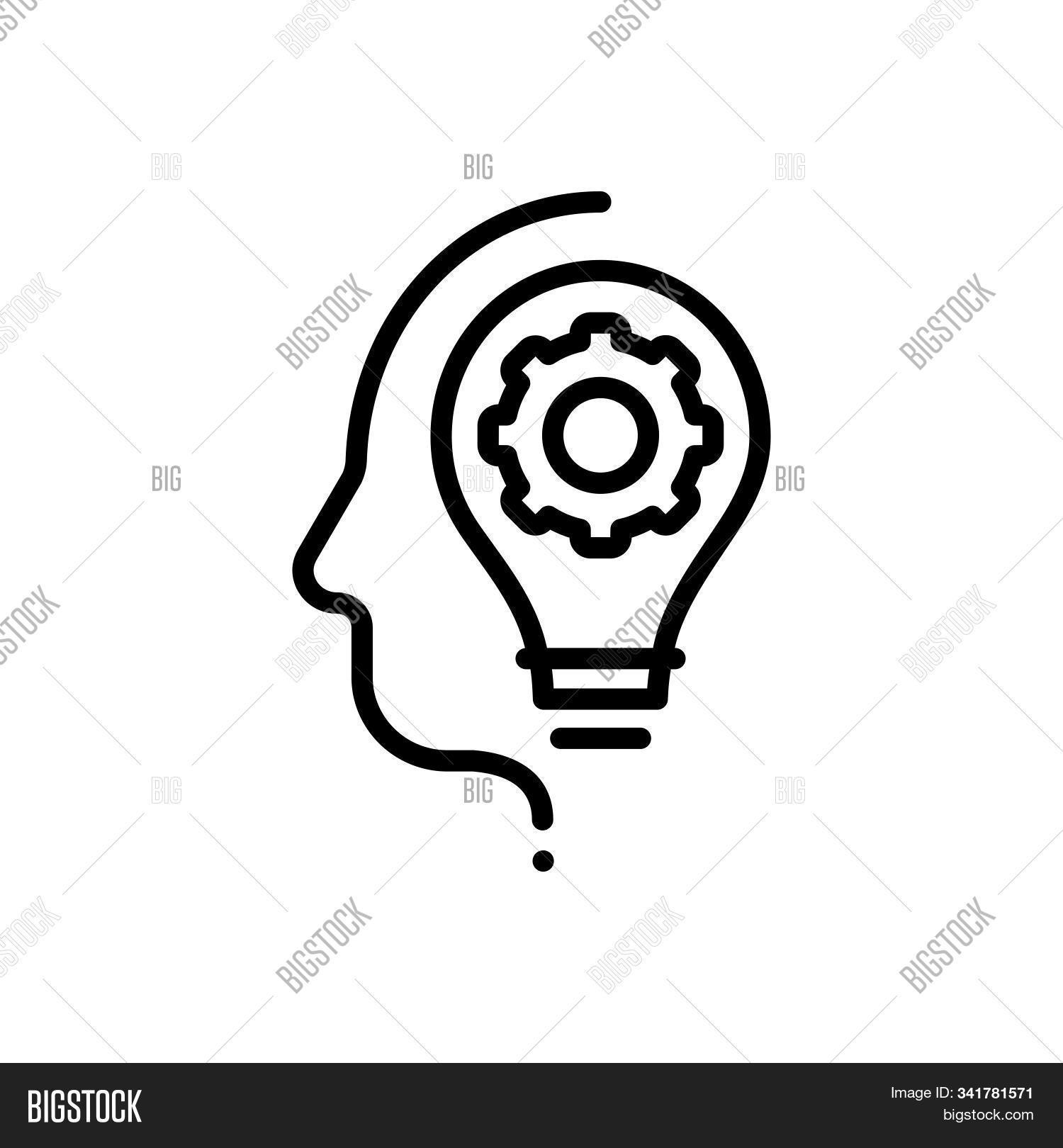 Black Line Icon Vector & Photo (Free Trial) | Bigstock