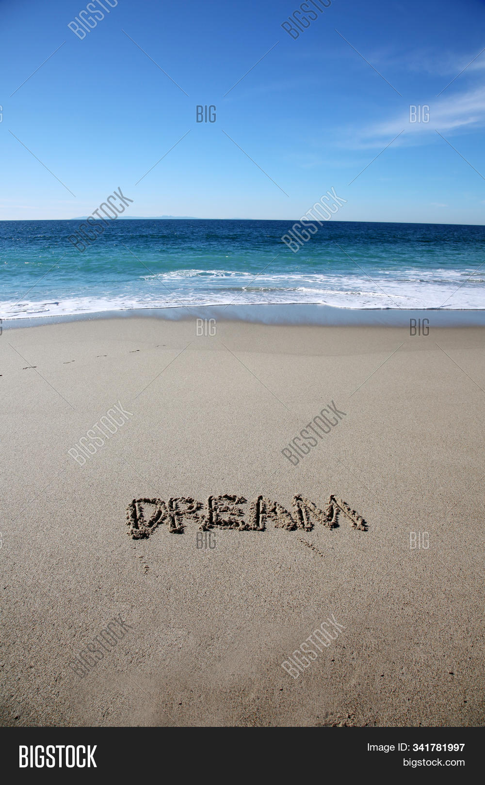 Words Sand Dream Image And Photo Free Trial Bigstock