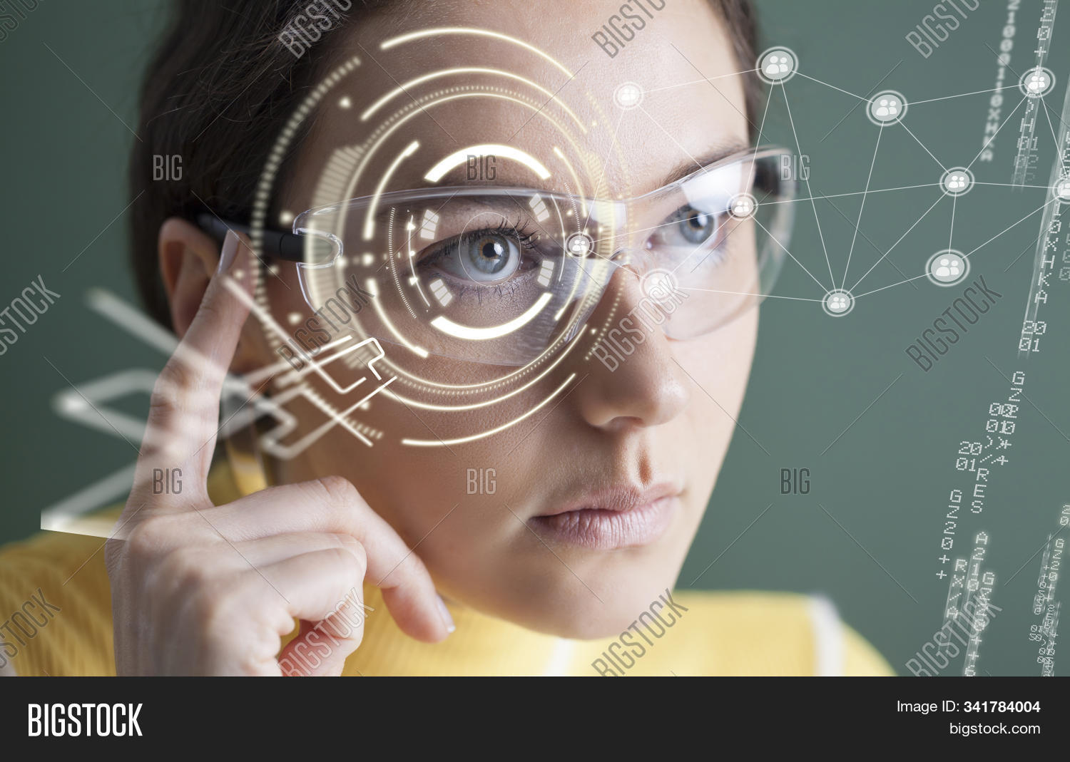 Woman Glasses Virtual Image & Photo (Free Trial) | Bigstock