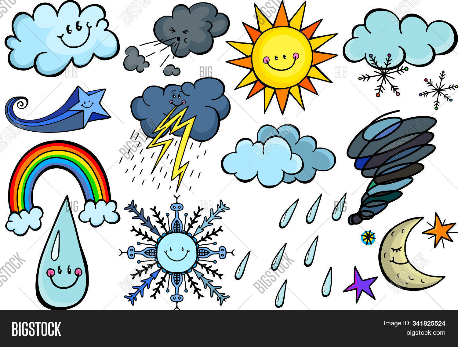 Cute Cartoon Image Set Image & Photo (Free Trial) | Bigstock