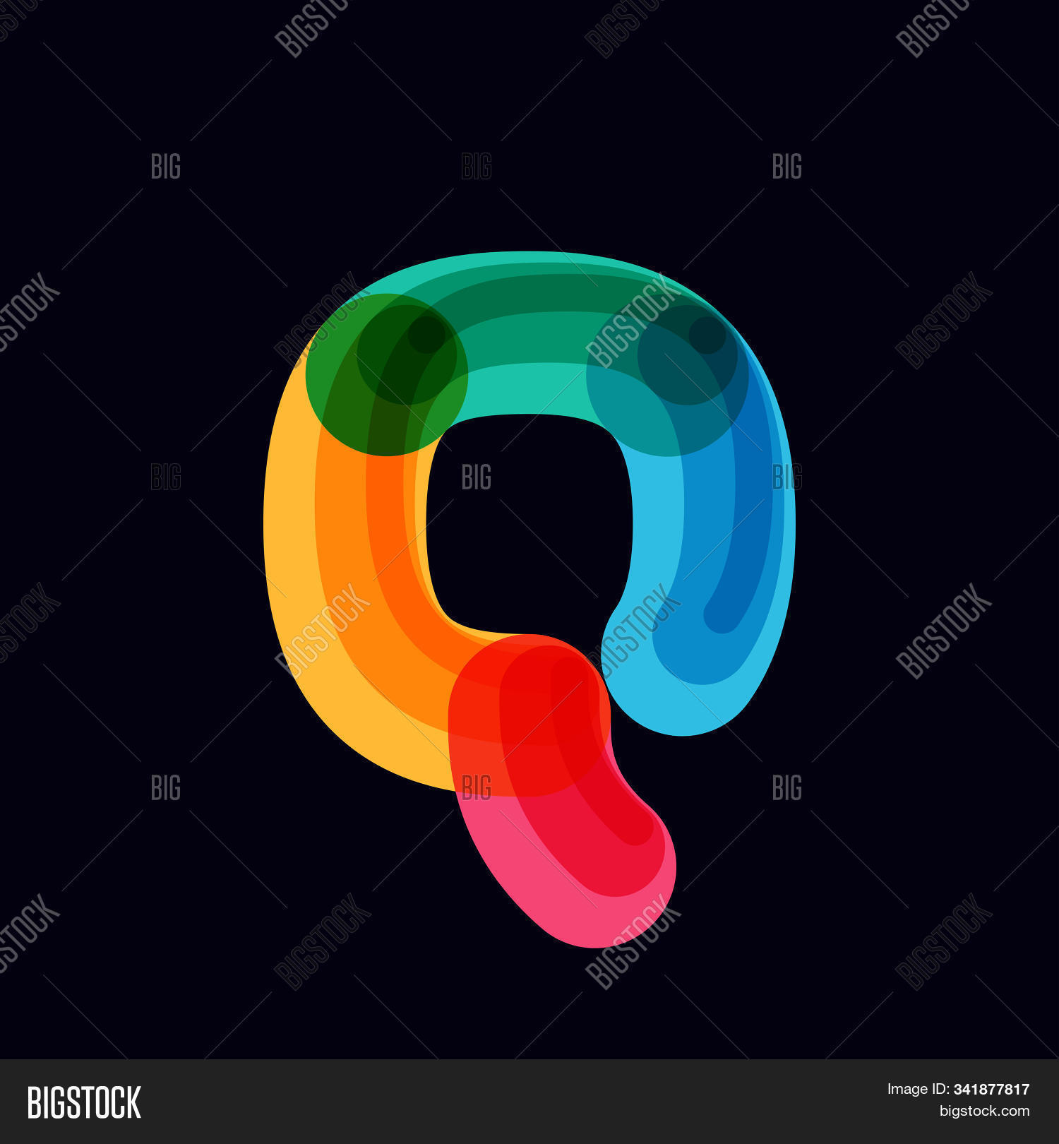 Q Letter Vivid Logo Vector & Photo (Free Trial) | Bigstock