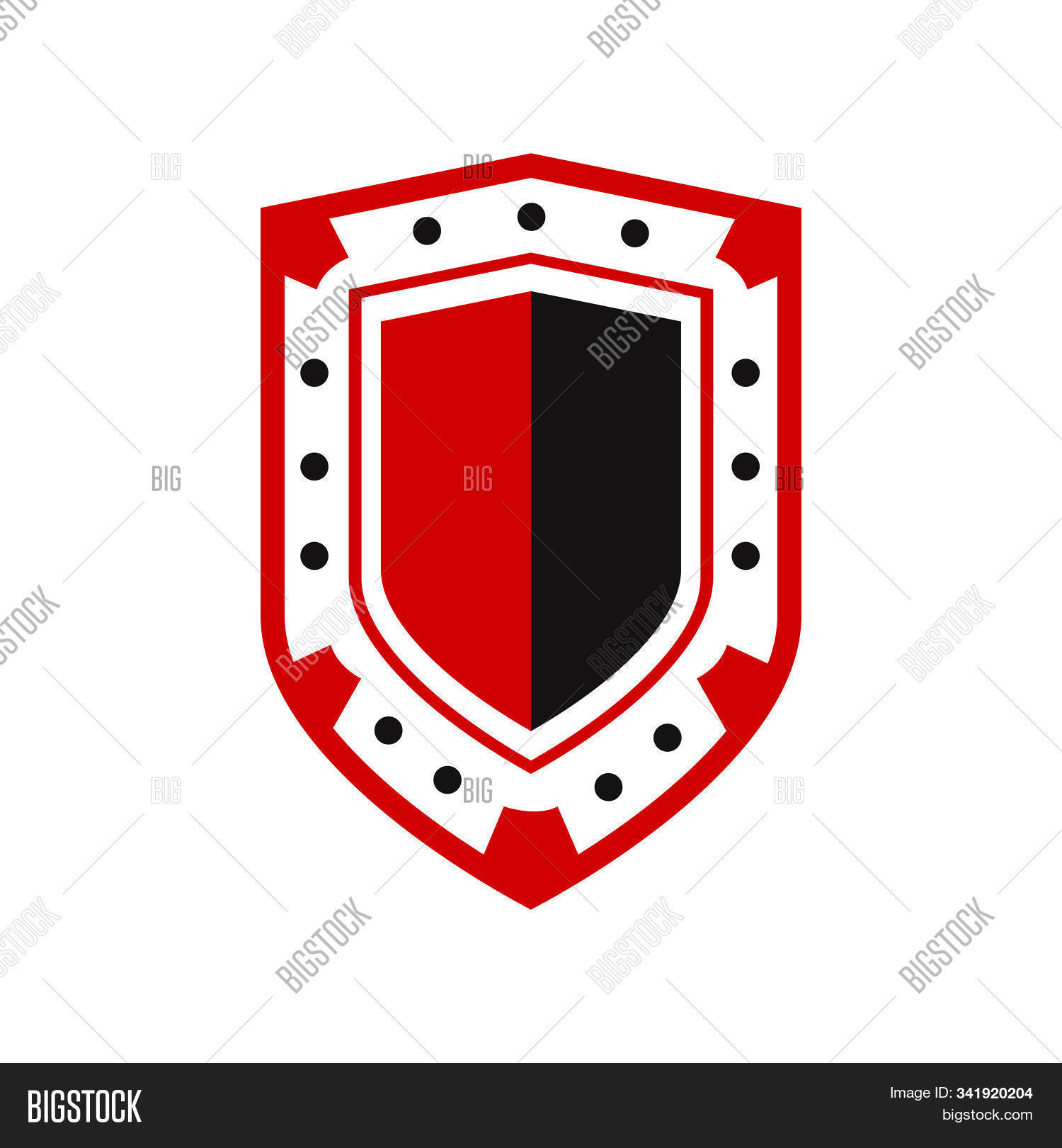 Powerfull Shield Logo Vector & Photo (Free Trial) | Bigstock