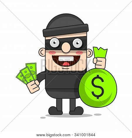 Cute Thief Character Vector & Photo (Free Trial) | Bigstock