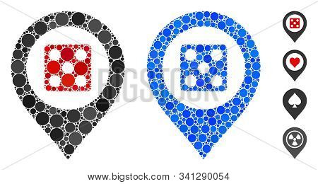 Dice Map Marker Vector & Photo (Free Trial) | Bigstock