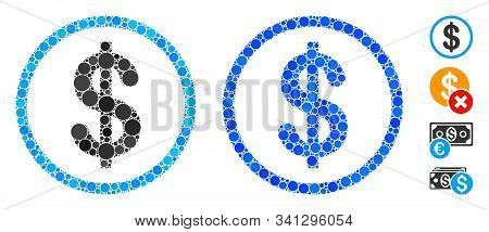 Money Mosaic Circle Vector & Photo (Free Trial) | Bigstock