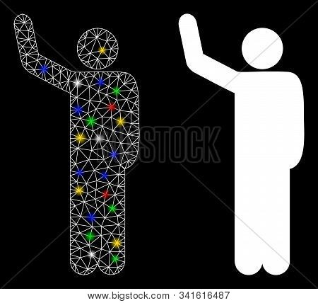 Glossy Mesh Hello Vector & Photo (Free Trial) | Bigstock