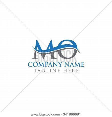 Initial Mo Letter Vector & Photo (Free Trial) | Bigstock