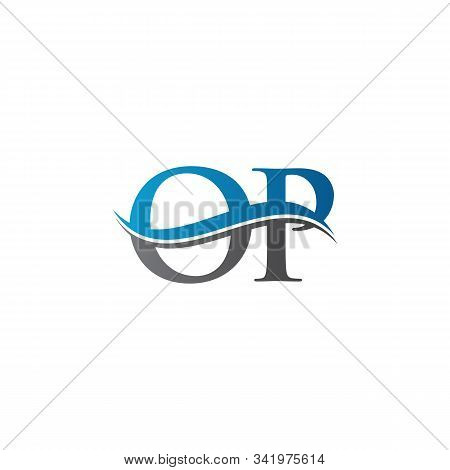 Swoosh Letter Op Logo Vector & Photo (Free Trial) | Bigstock