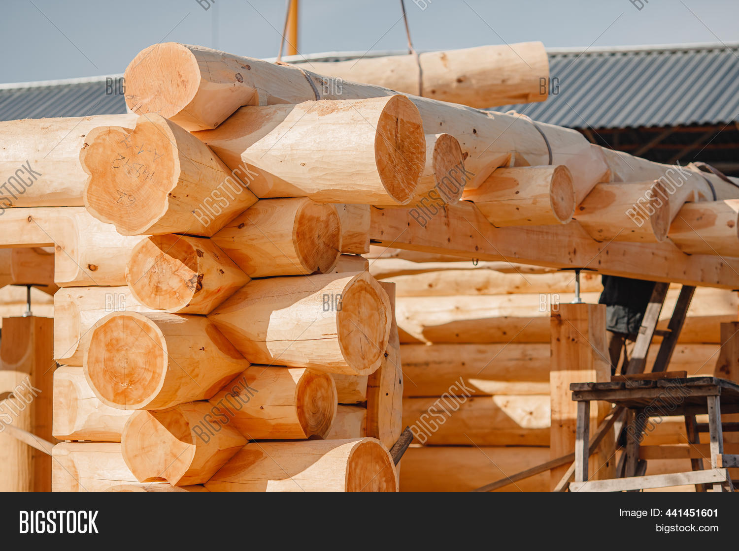 New House Wooden Log Image & Photo (Free Trial) | Bigstock