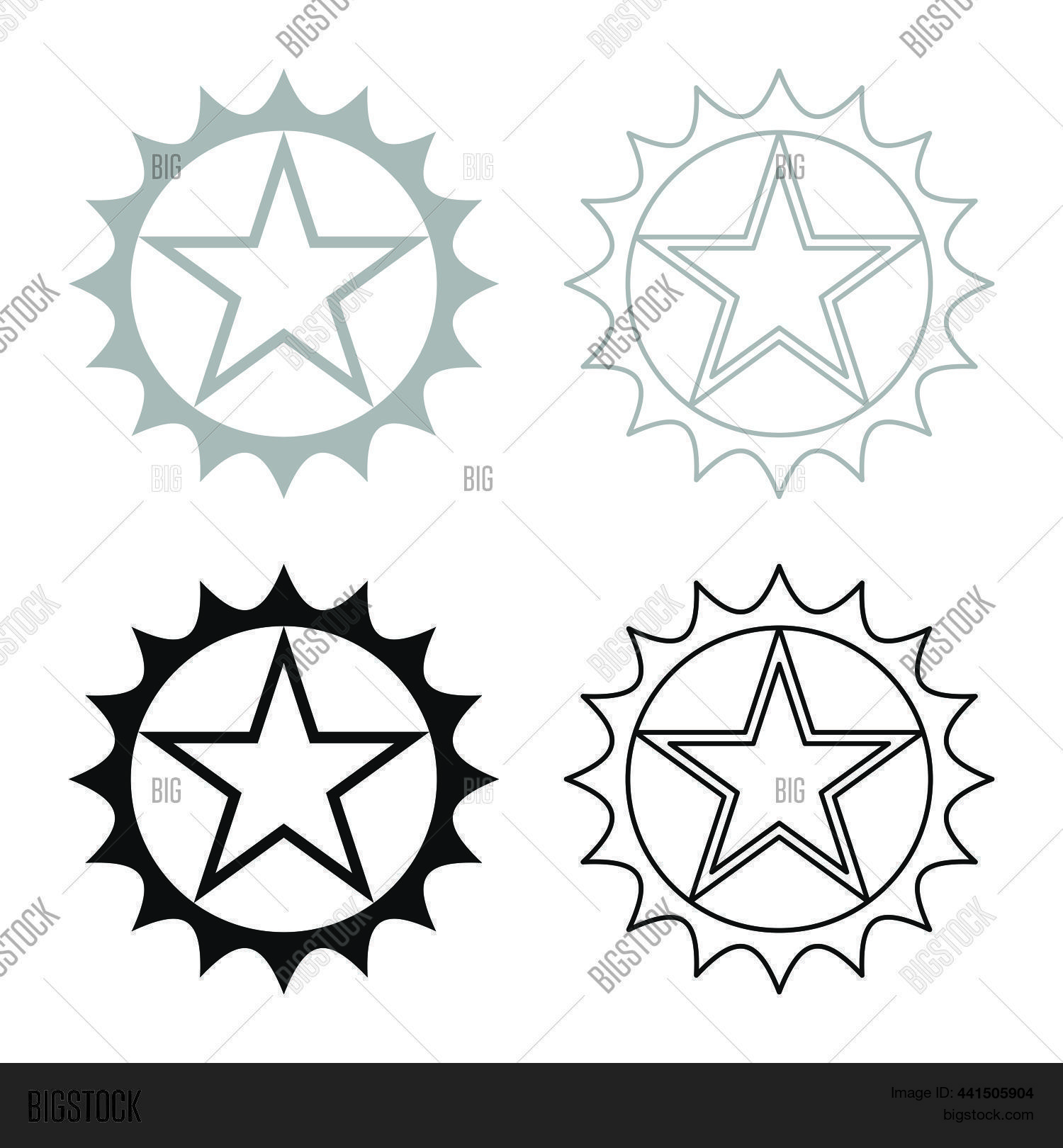 Star Circle Sharp Vector & Photo (Free Trial) | Bigstock