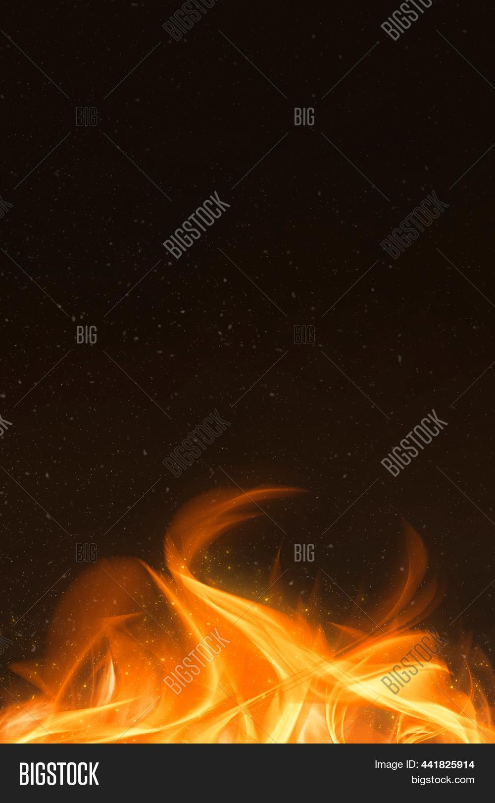 Burning Orange Fire Image & Photo (Free Trial) | Bigstock