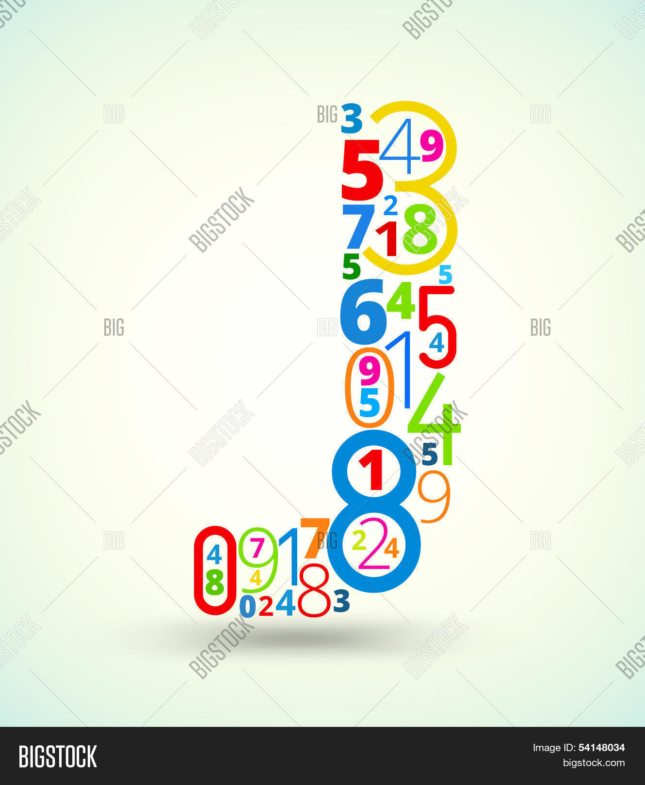 Letter J, Colored Vector & Photo (Free Trial) | Bigstock