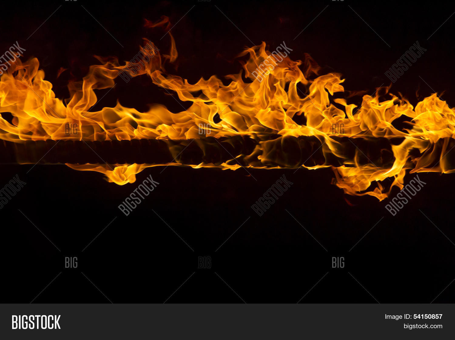 Blazing Flames Over Image & Photo (Free Trial) | Bigstock