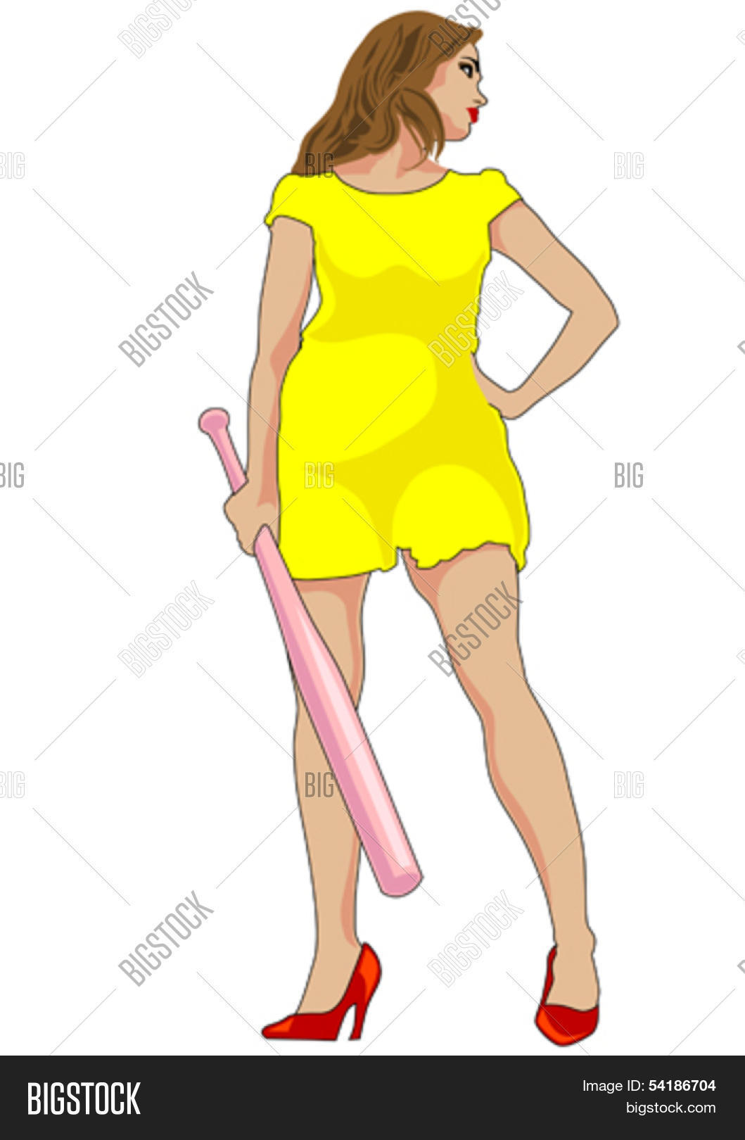 Young Girl Dress Bat Vector & Photo (Free Trial) | Bigstock