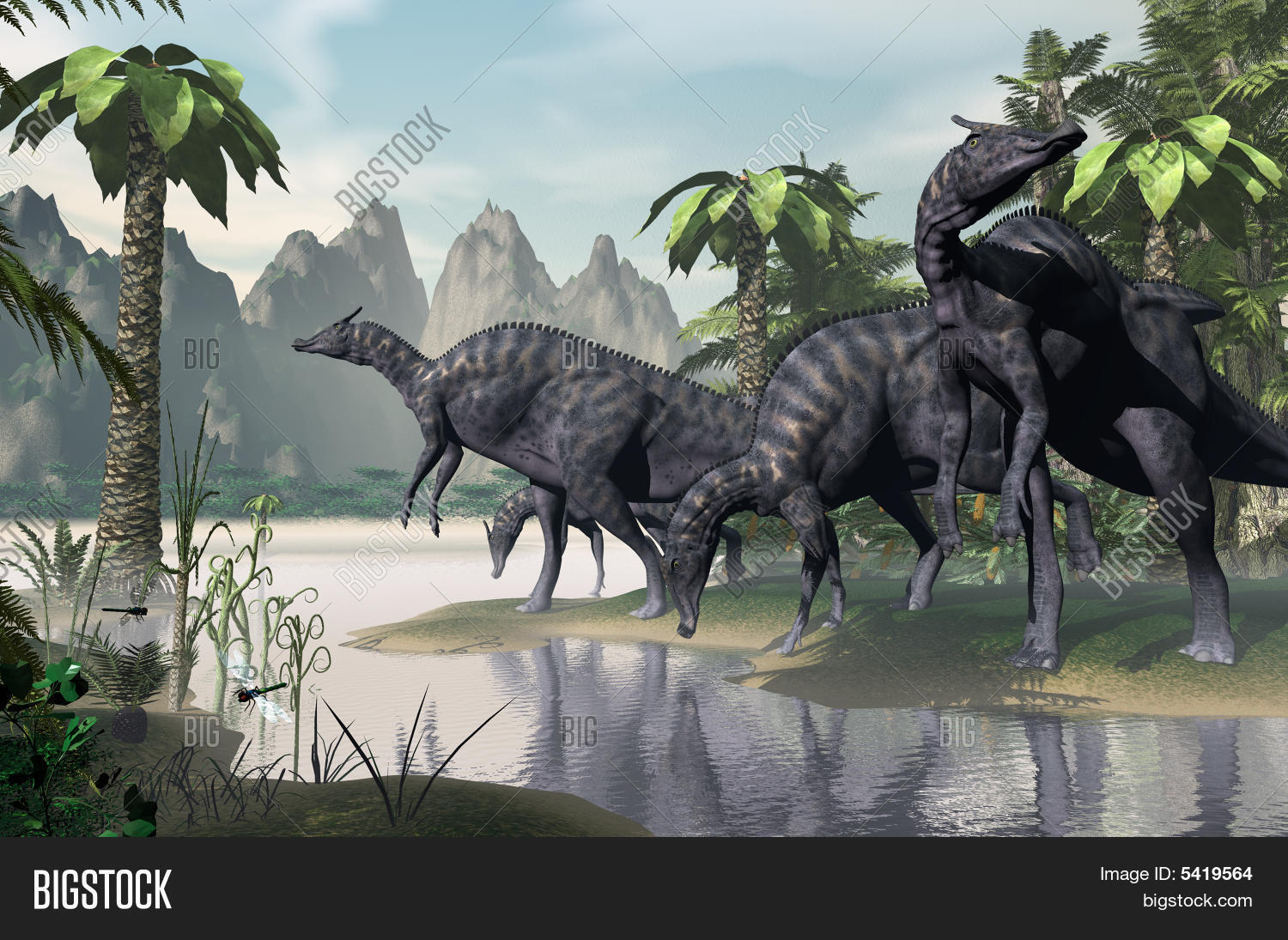 Saurolophus Image & Photo (Free Trial) | Bigstock