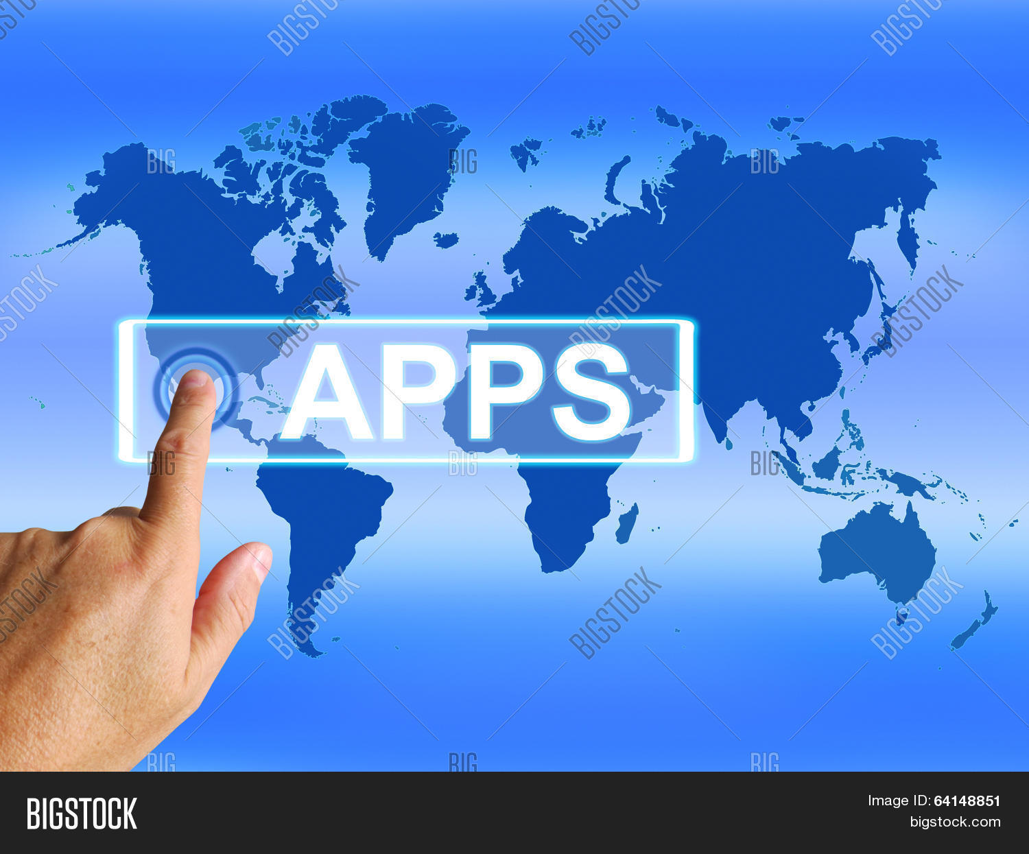 Apps Map Represents Image & Photo (Free Trial) | Bigstock
