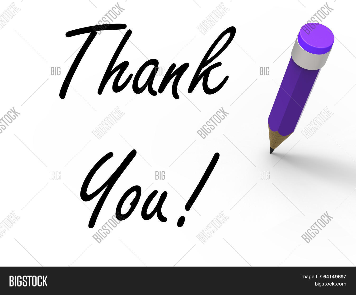 Thank You Sign Pencil Image & Photo (Free Trial) | Bigstock