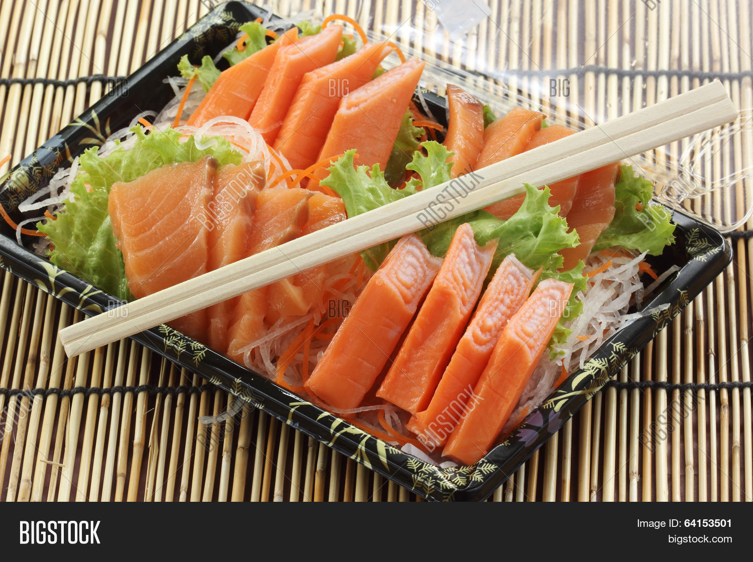 Fresh Salmon Sashimi Image & Photo (Free Trial) | Bigstock