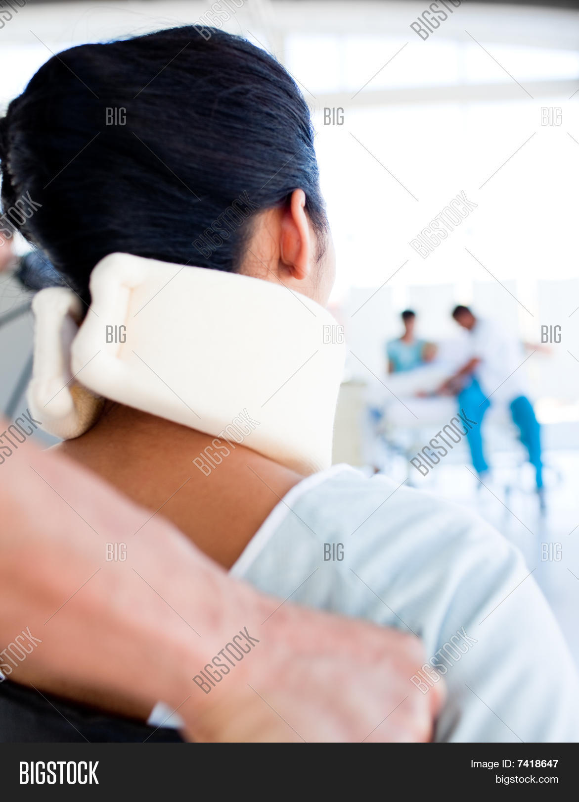 Close- Woman Neckbrace Image & Photo (Free Trial) | Bigstock
