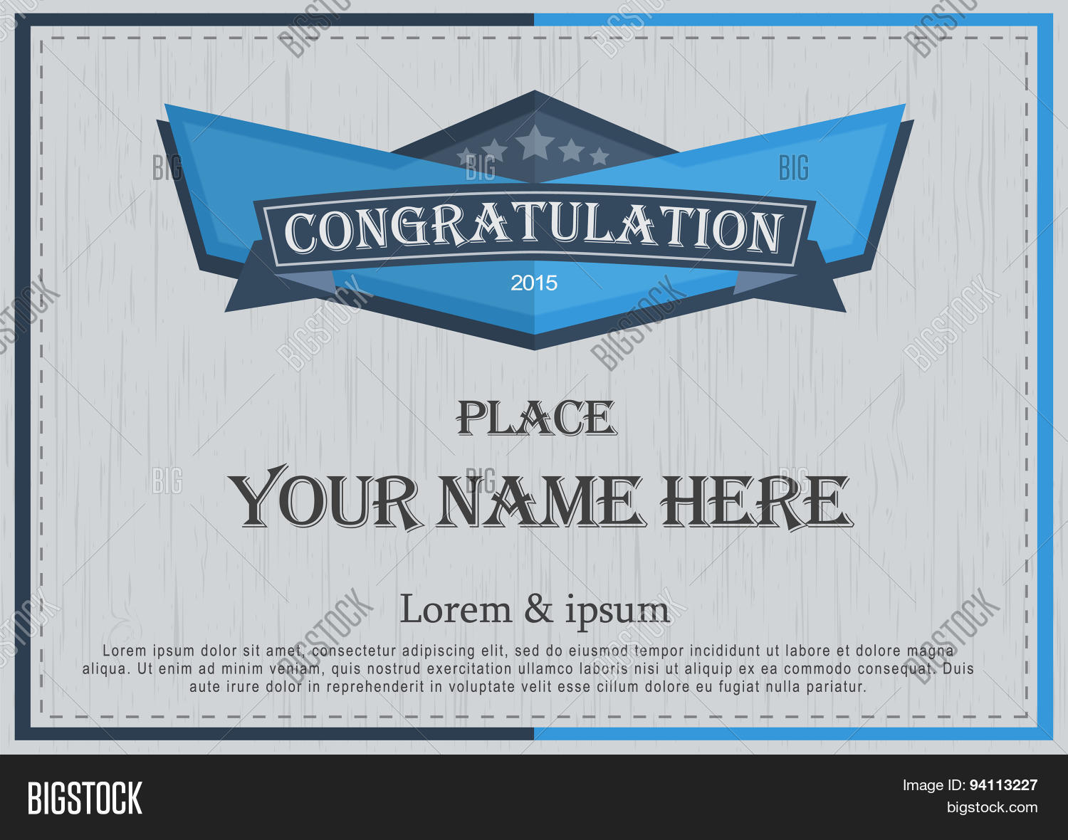 Congratulation Frame Vector & Photo (Free Trial) | Bigstock