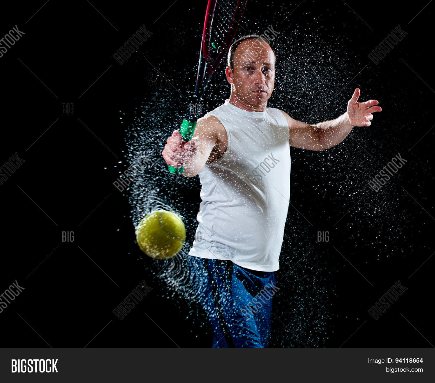Tennis Action Shot. Image & Photo (Free Trial) | Bigstock