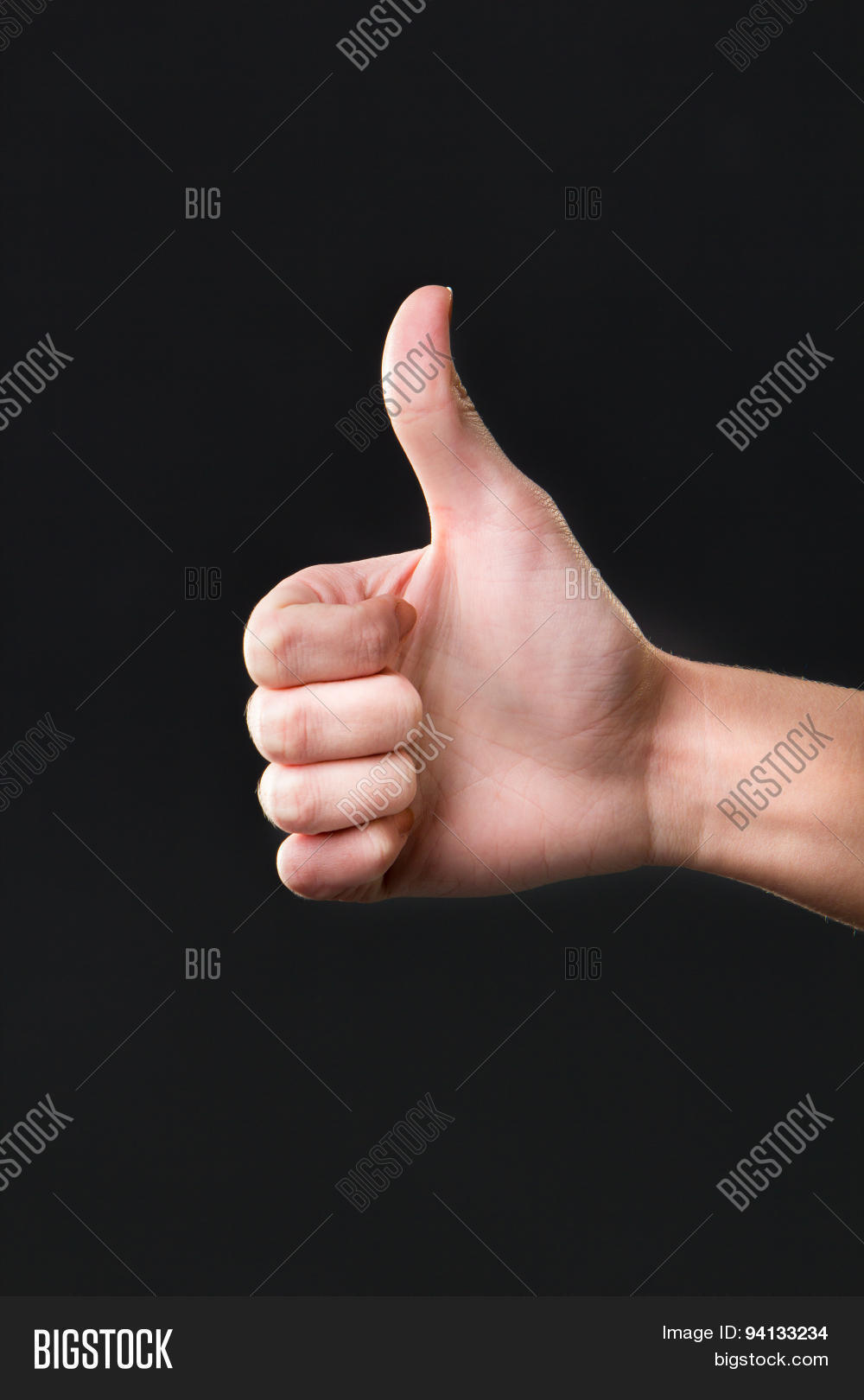 Thumb Female Hand Sign Image & Photo (Free Trial) | Bigstock