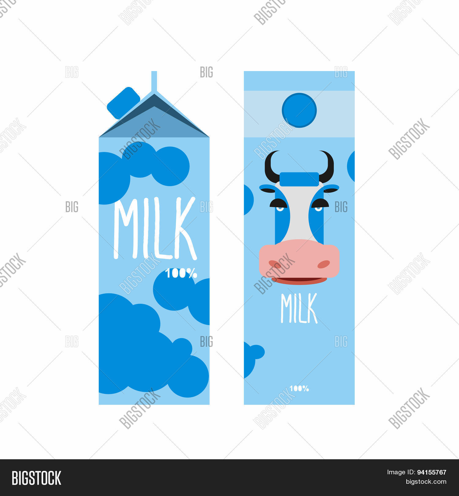 Packaging Milk. Vector & Photo (Free Trial) | Bigstock
