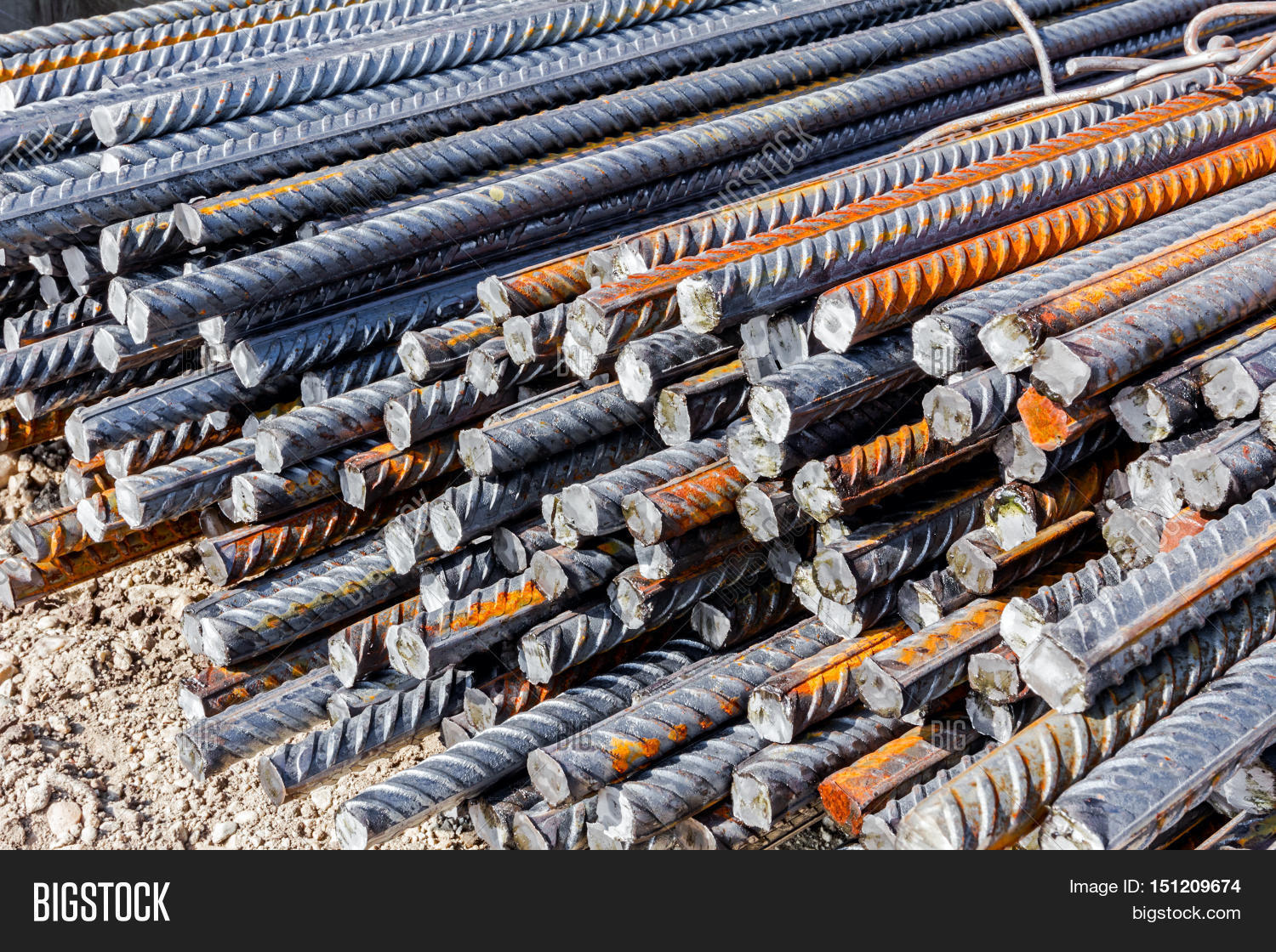 Steel Bars Stacked Image & Photo (Free Trial) | Bigstock