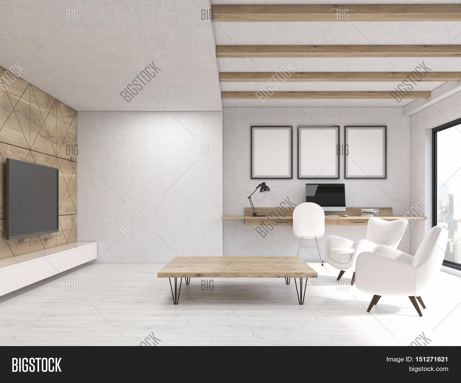 White Living Room Image & Photo (Free Trial) | Bigstock