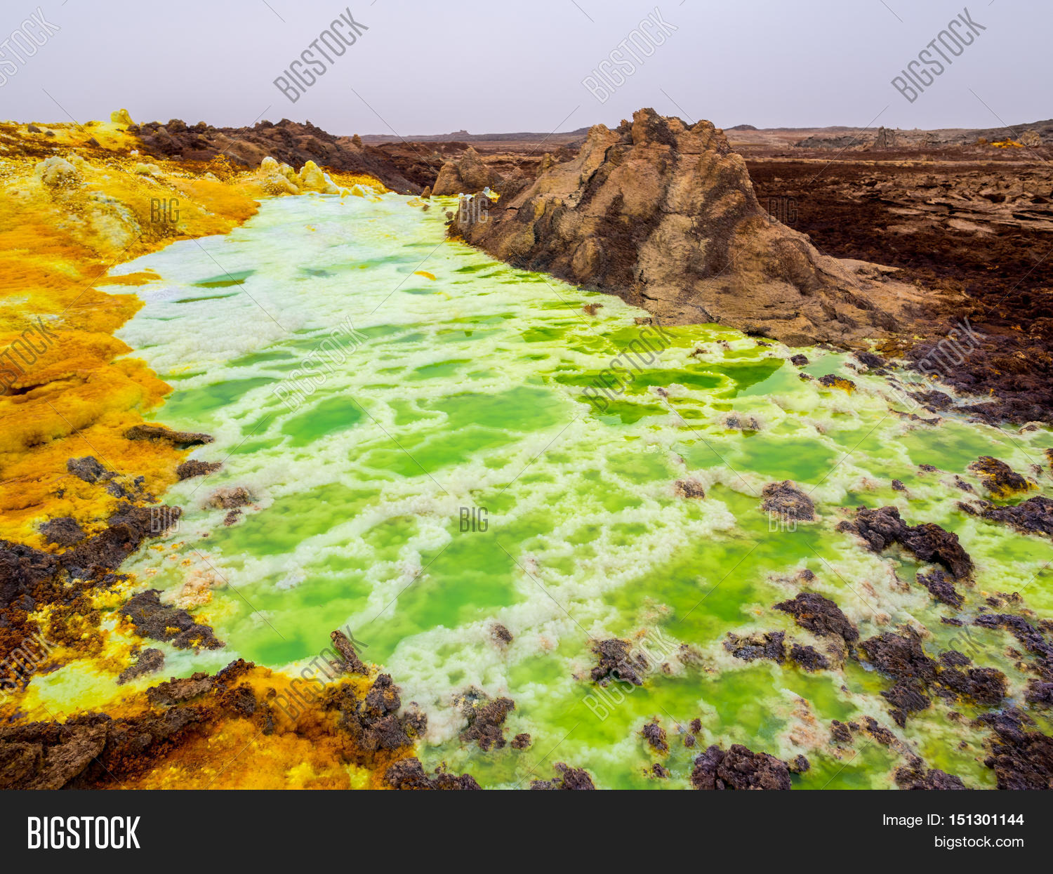 Sulphur Lake Dallol Image & Photo (Free Trial) | Bigstock