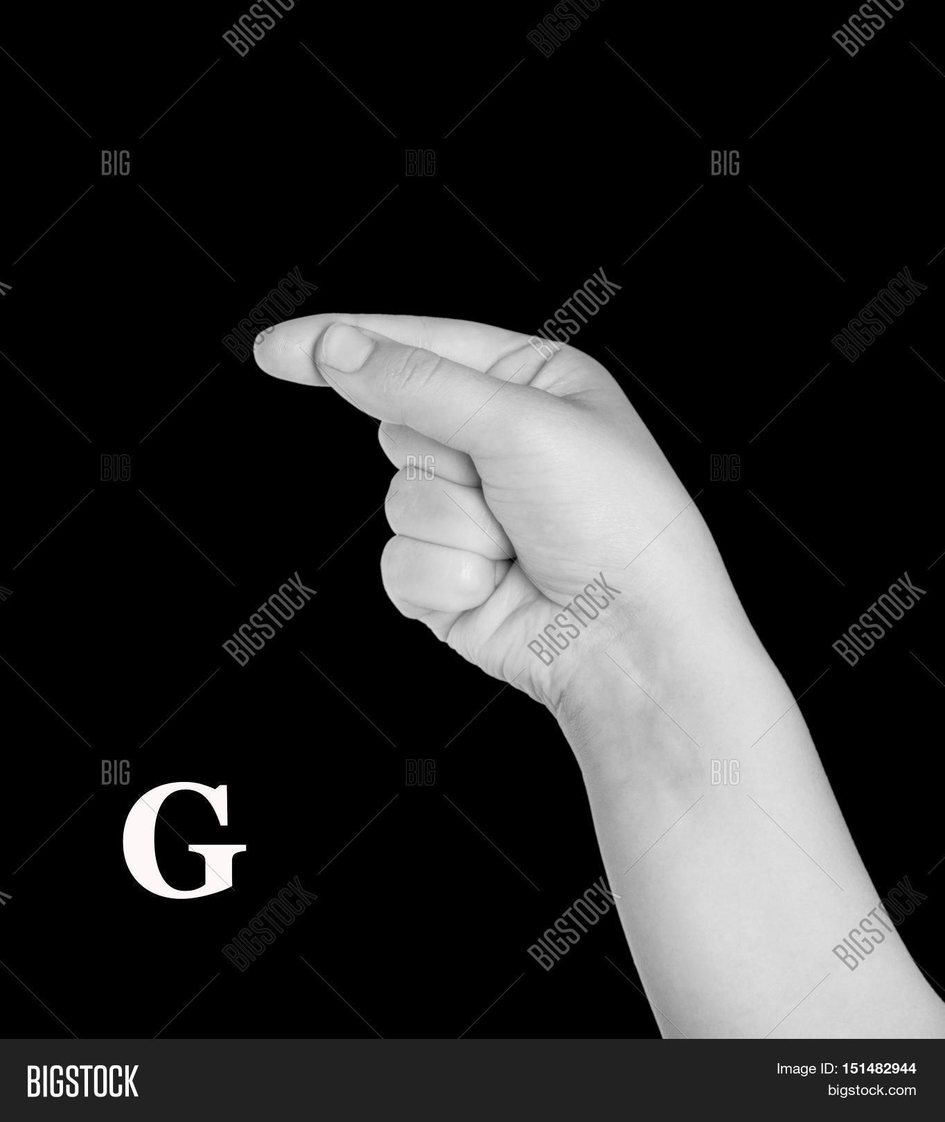 Letter G. Finger Image & Photo (Free Trial) | Bigstock