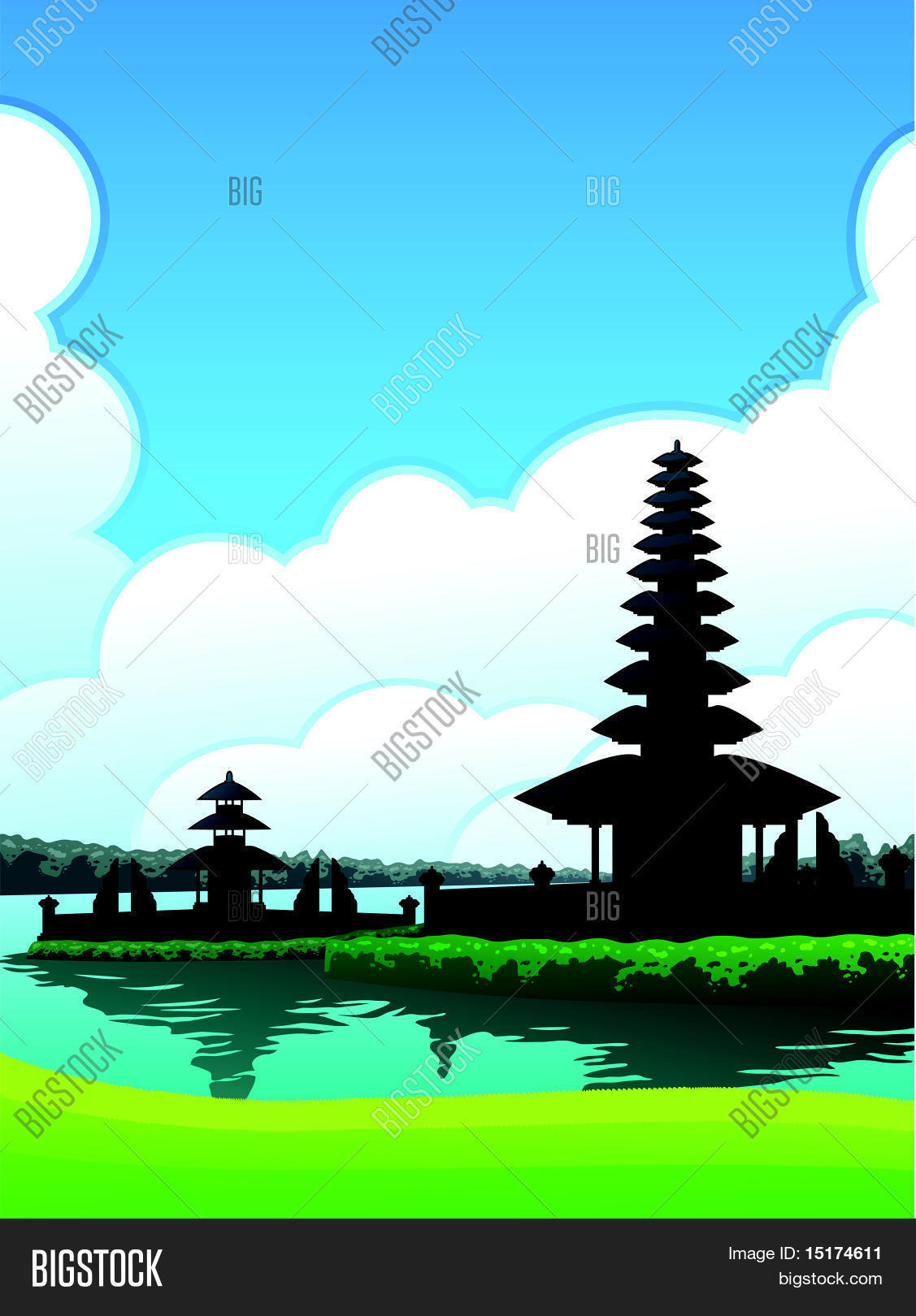 Bedugul Bali Vector & Photo (Free Trial) | Bigstock