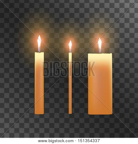 Vector Candles On Vector & Photo (Free Trial) | Bigstock