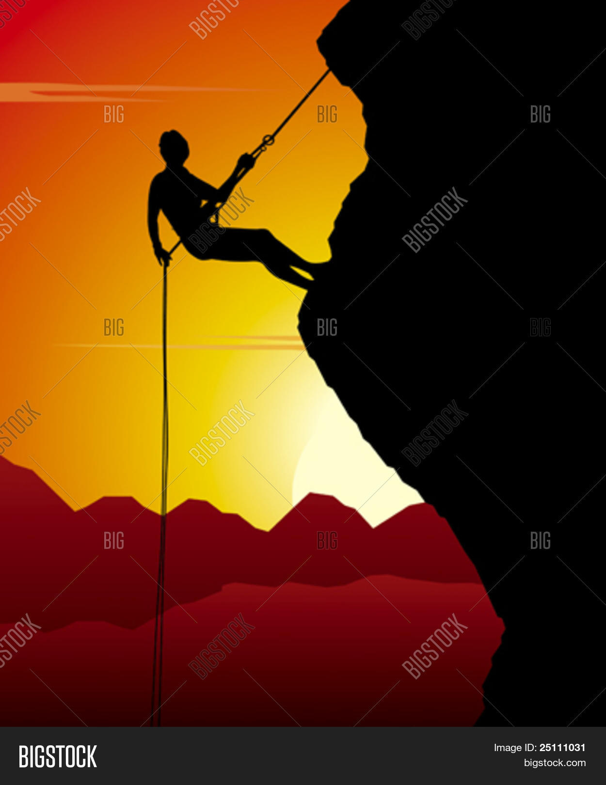 Mountain Climber Vector & Photo (Free Trial) | Bigstock