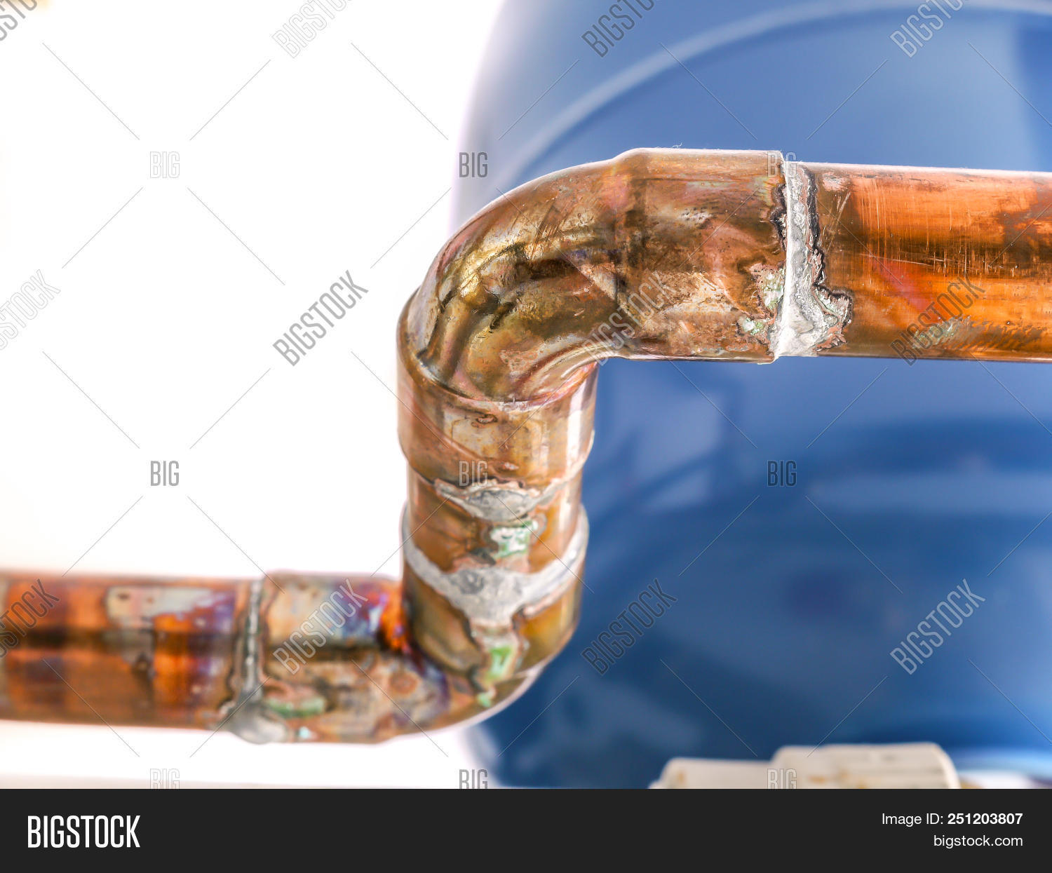 Closeup Copper Piping Image & Photo (Free Trial) | Bigstock