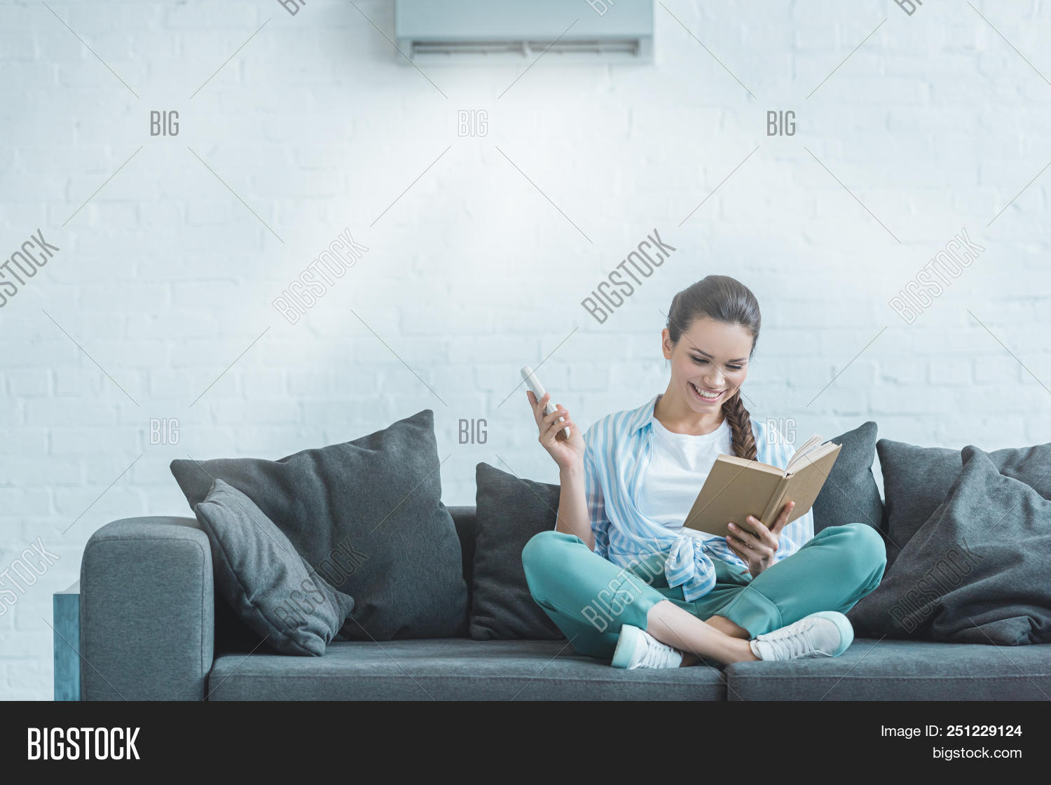 Happy Woman Reading Image & Photo (Free Trial) | Bigstock