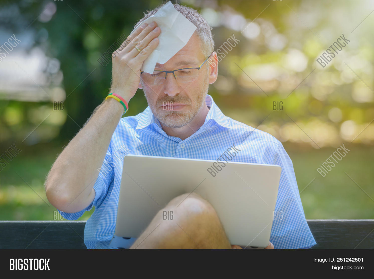 Man Suffers Heat While Image & Photo (Free Trial) | Bigstock