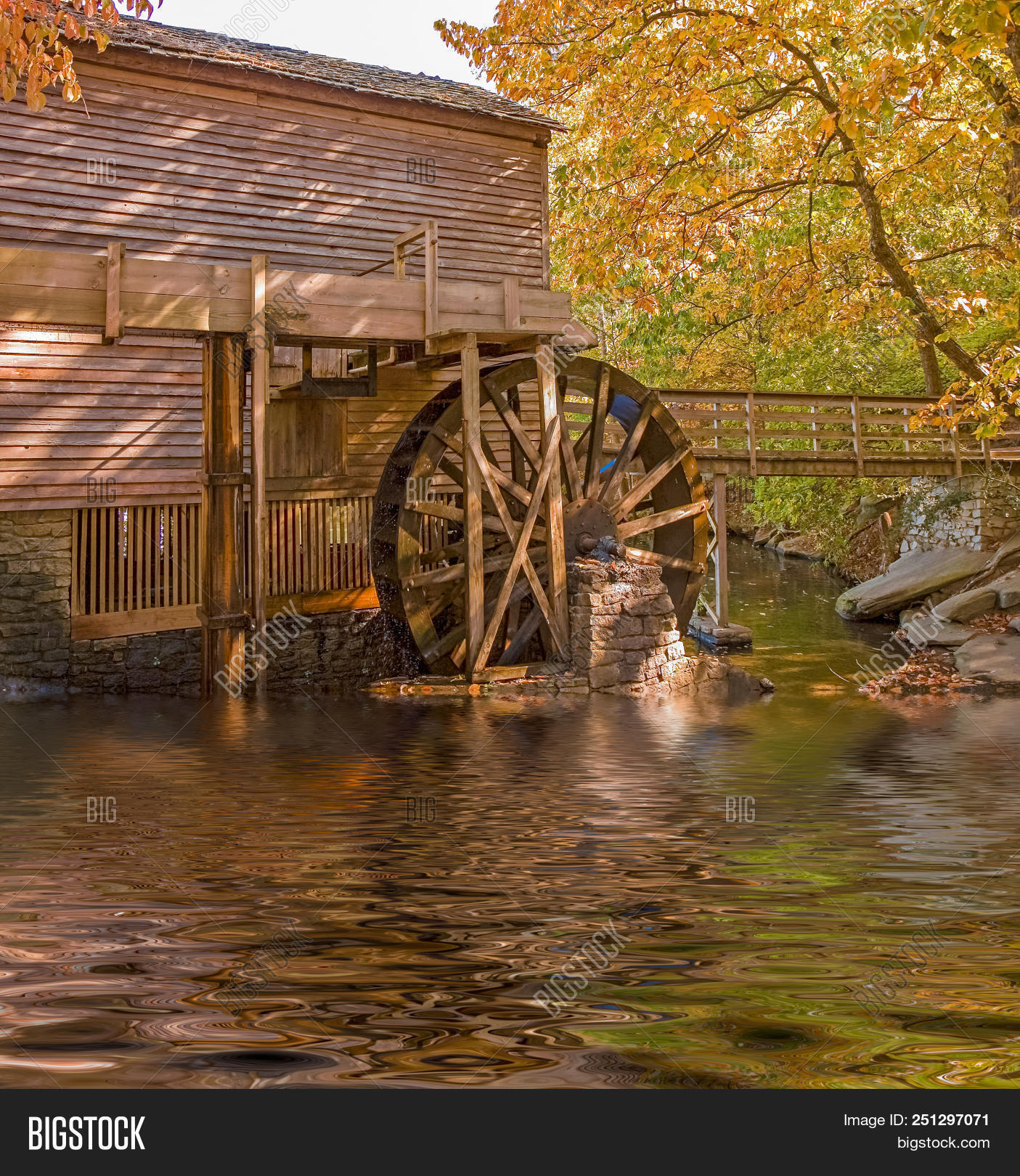 Old Grist Mill Showing Image & Photo (Free Trial) | Bigstock