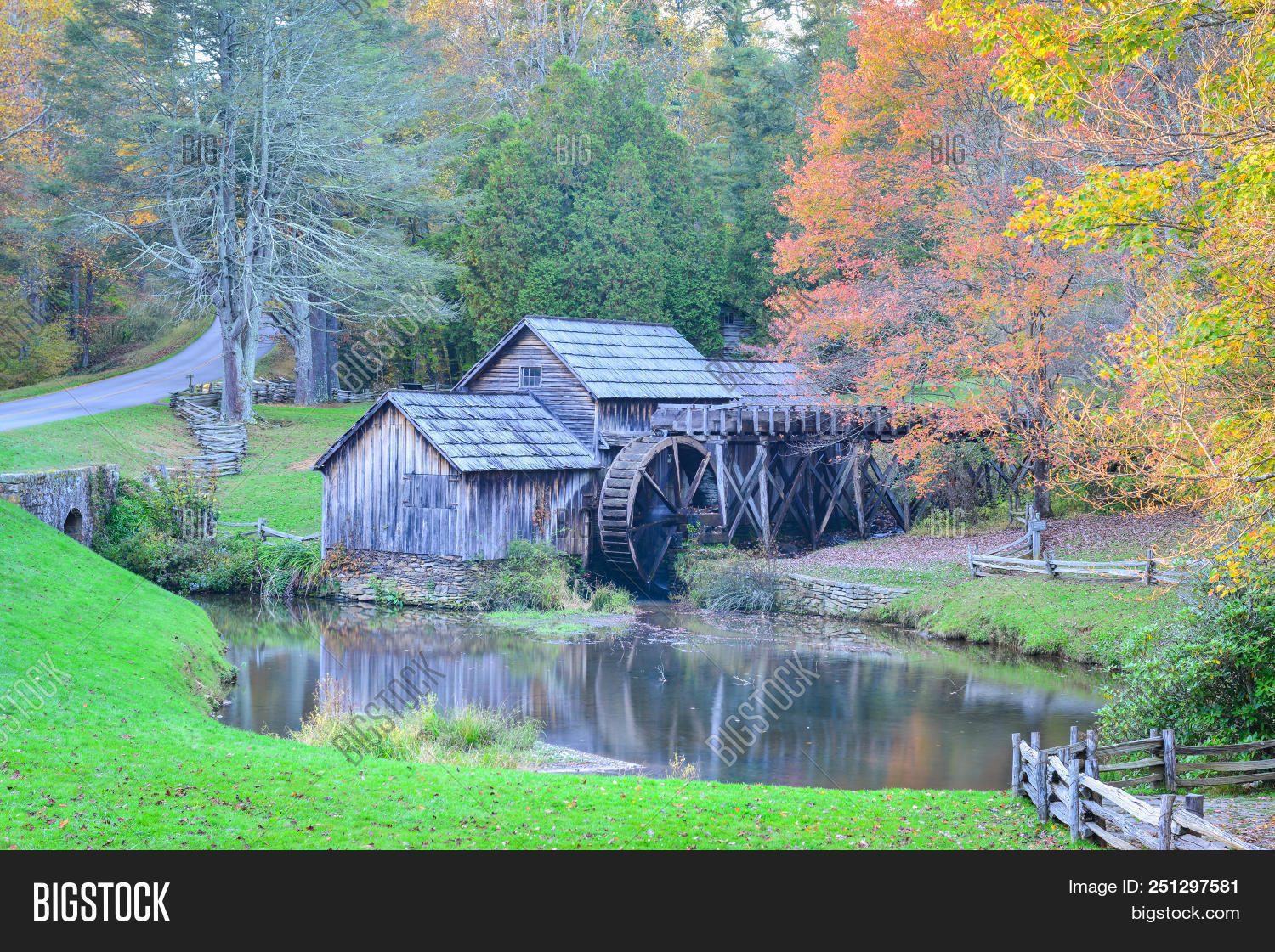 Mabry Mill Autumn - Image & Photo (Free Trial) | Bigstock