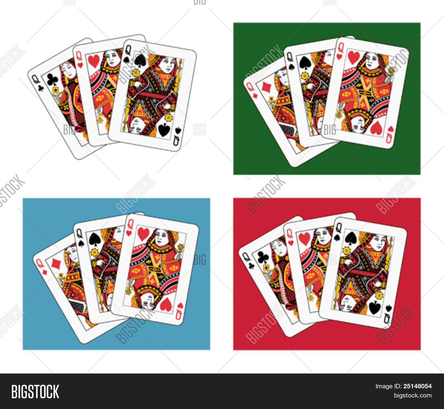 Queens Tris Four Vector & Photo (Free Trial) | Bigstock