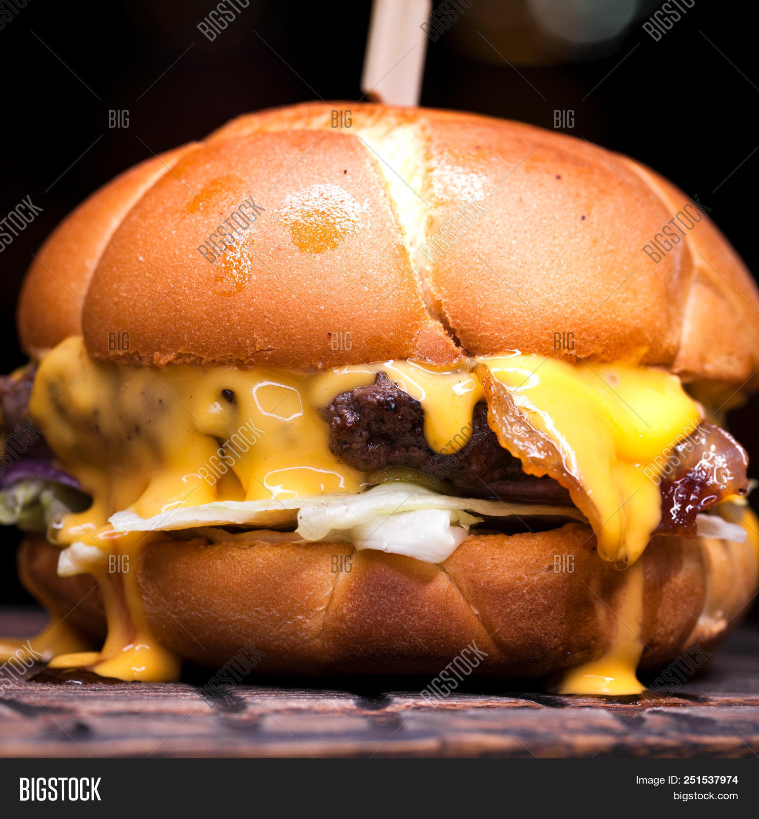Burger Melted Cheese Image & Photo (Free Trial) | Bigstock