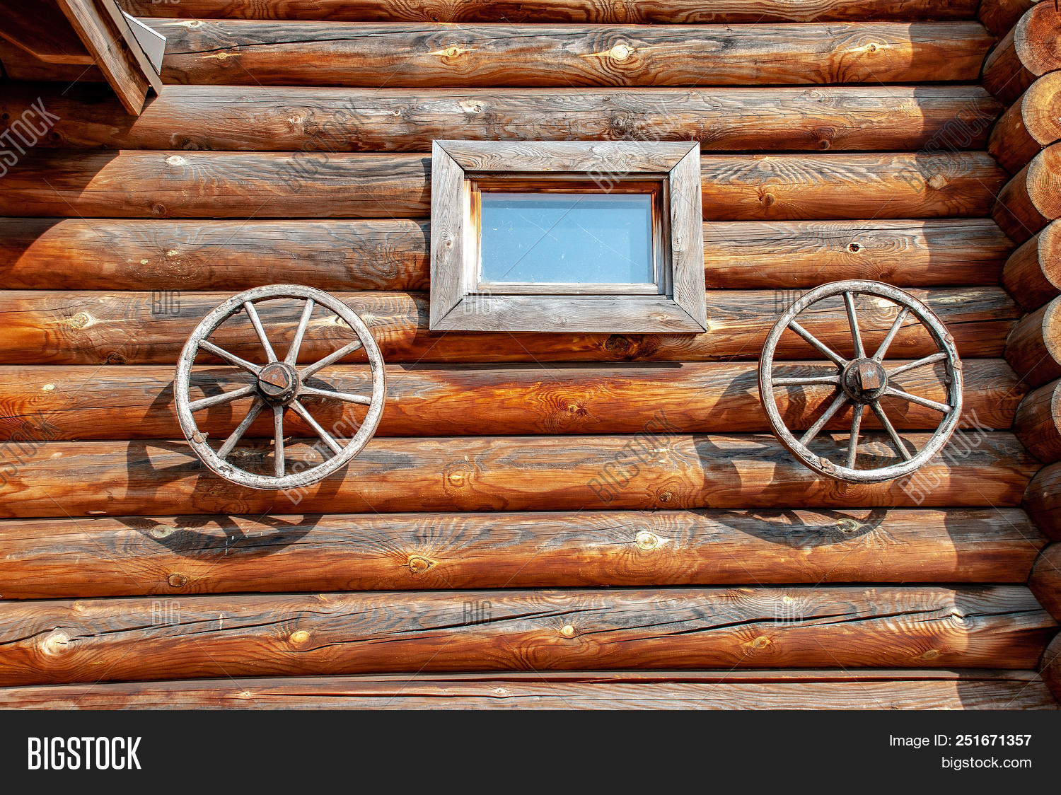 Wooden Wall Log House Image & Photo (Free Trial) | Bigstock