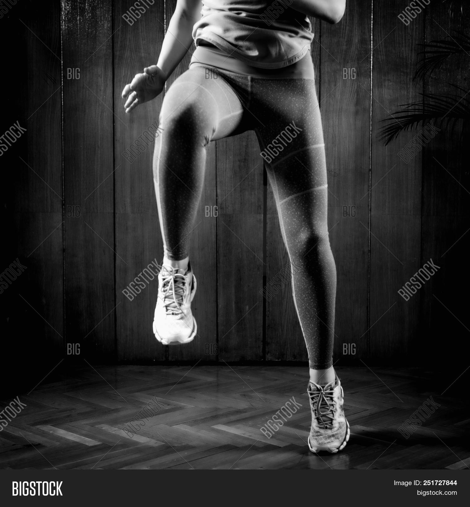 Woman Doing High-knees Image & Photo (Free Trial) | Bigstock