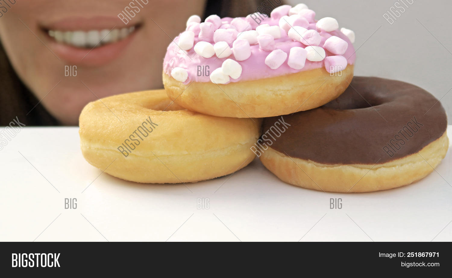 Three Various Donuts Image & Photo (Free Trial) | Bigstock
