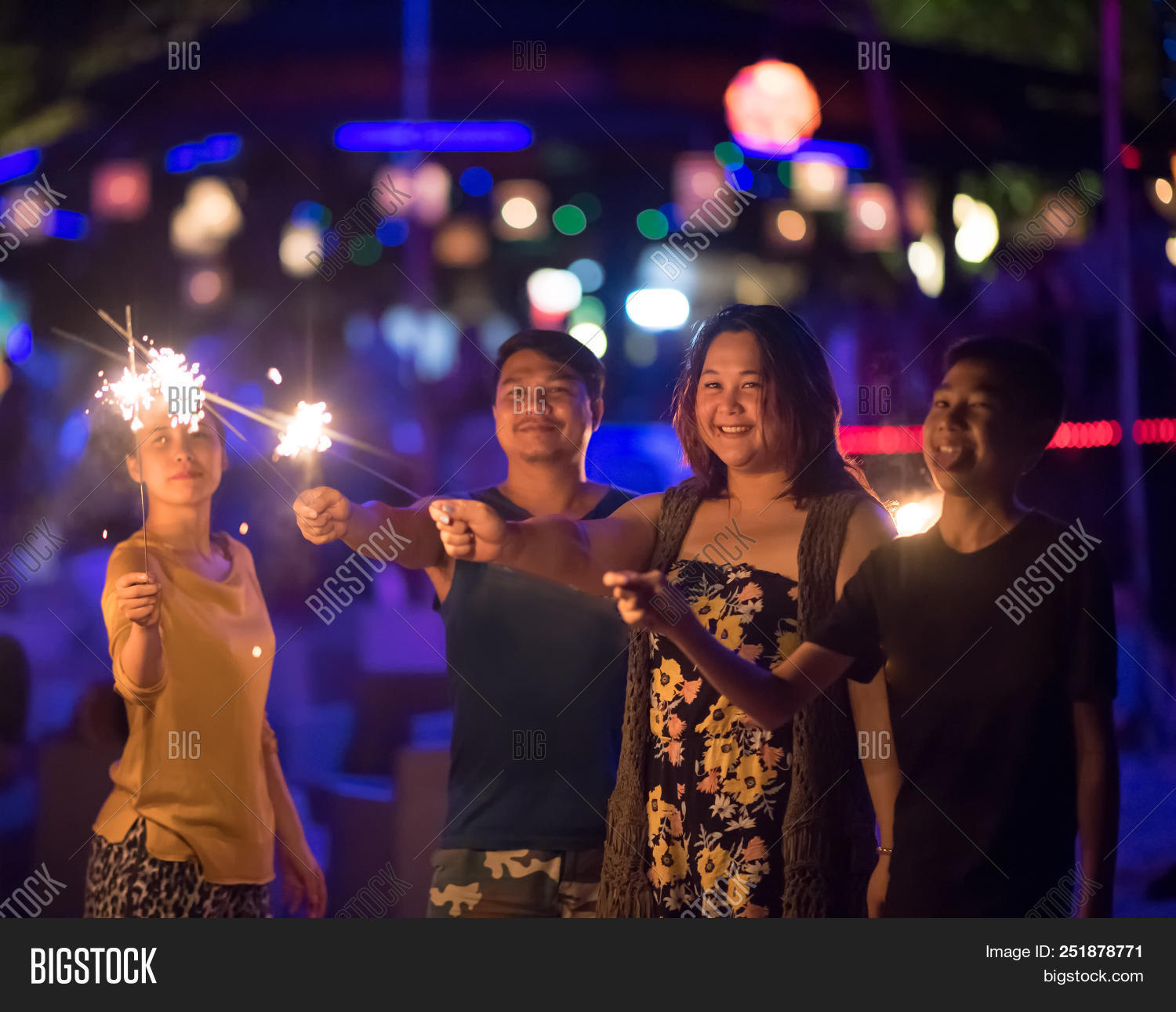 Sparklers Group Image & Photo (Free Trial) | Bigstock