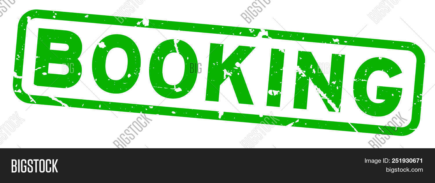 Grunge Green Booking Vector & Photo (Free Trial) | Bigstock