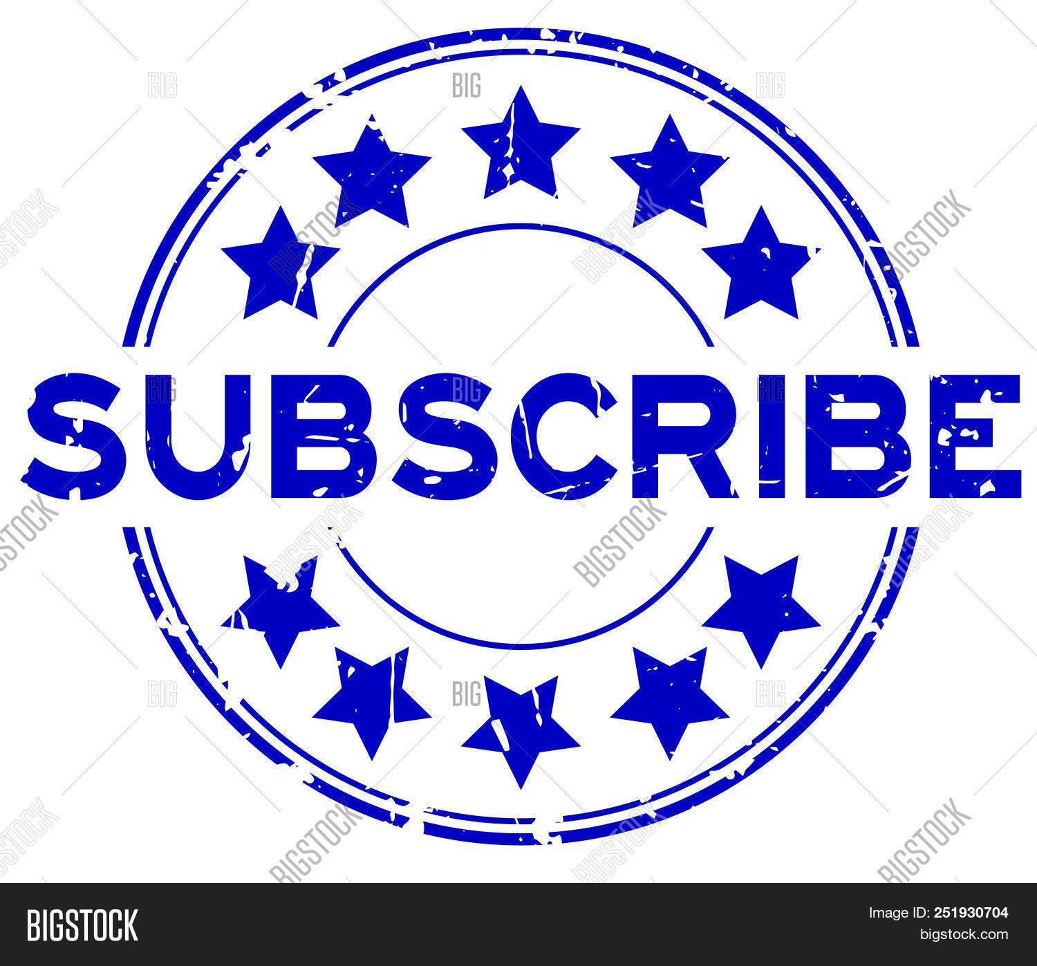 Grunge Blue Subscribe Vector & Photo (Free Trial) | Bigstock
