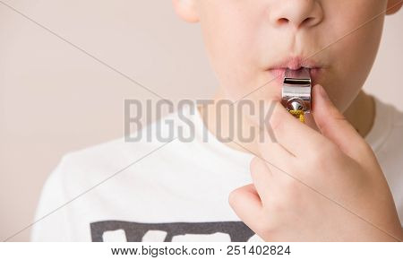 Kid Boy Whistling Image & Photo (Free Trial) | Bigstock