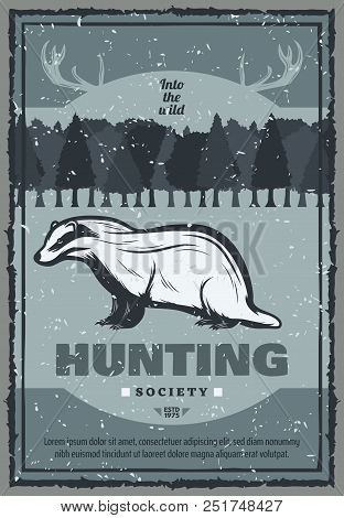 Hunting Club Retro Vector & Photo (Free Trial) | Bigstock