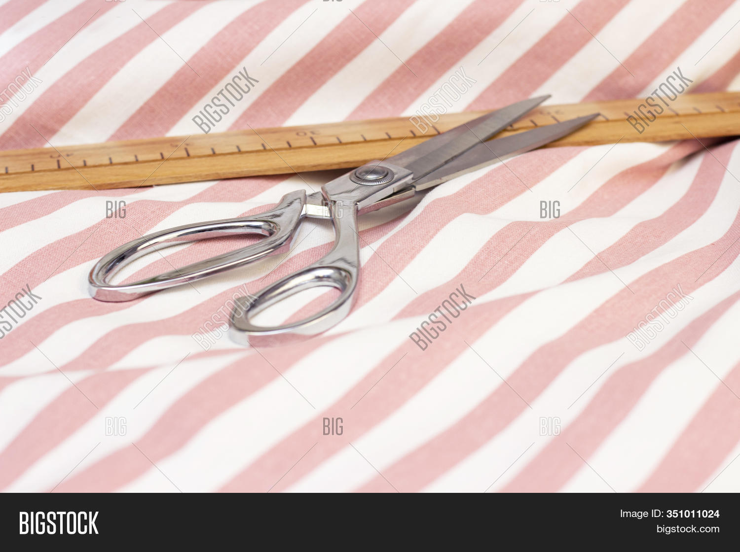 Scissors Sewing Ruler Image & Photo (Free Trial) | Bigstock